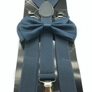 GOLD Metallic Suspender and Bowtie Set Wedding Prom Suspenders Adult ...