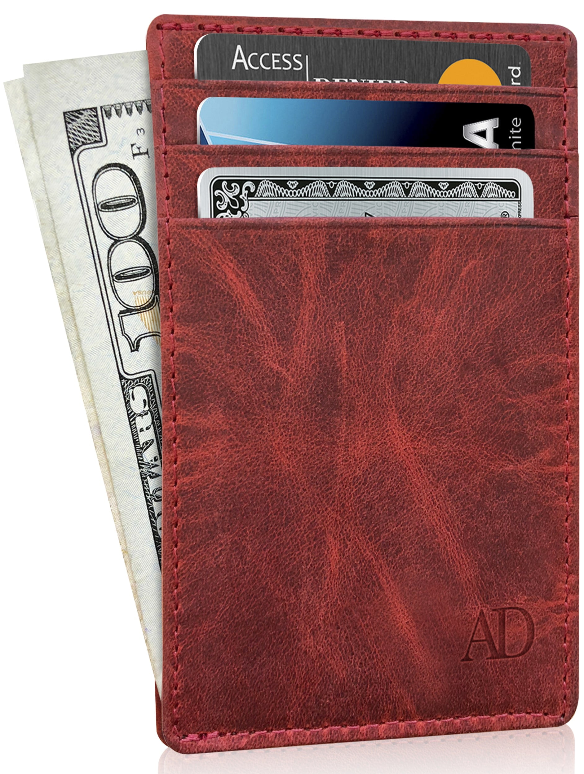 Slim Minimalist Wallets For Men & Women - Genuine Leather Credit Card ...