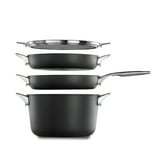 Calphalon Premier Space Saving Nonstick 12-Inch Everyday Pan with Lid ...