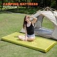 Memory Foam Camping Mattress Sleeping Pad, 3" Thick Waterproof Portable ...