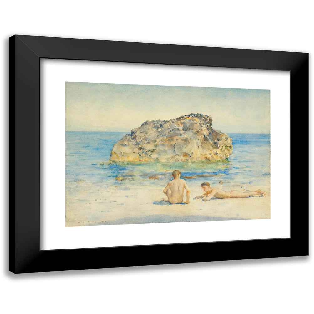 Henry Scott Tuke 24x18 Black Modern Framed Museum Art Print Titled ...