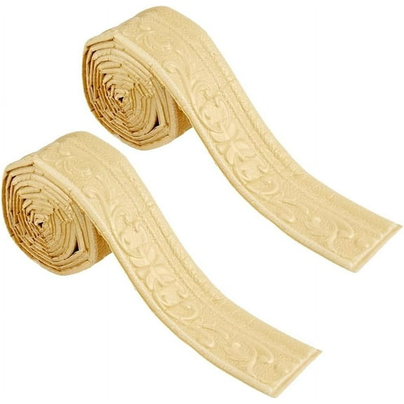 2 Rolls 91x3 Inch Peel and Stick Foam 3D Wallpaper Border Self Adhesive ...