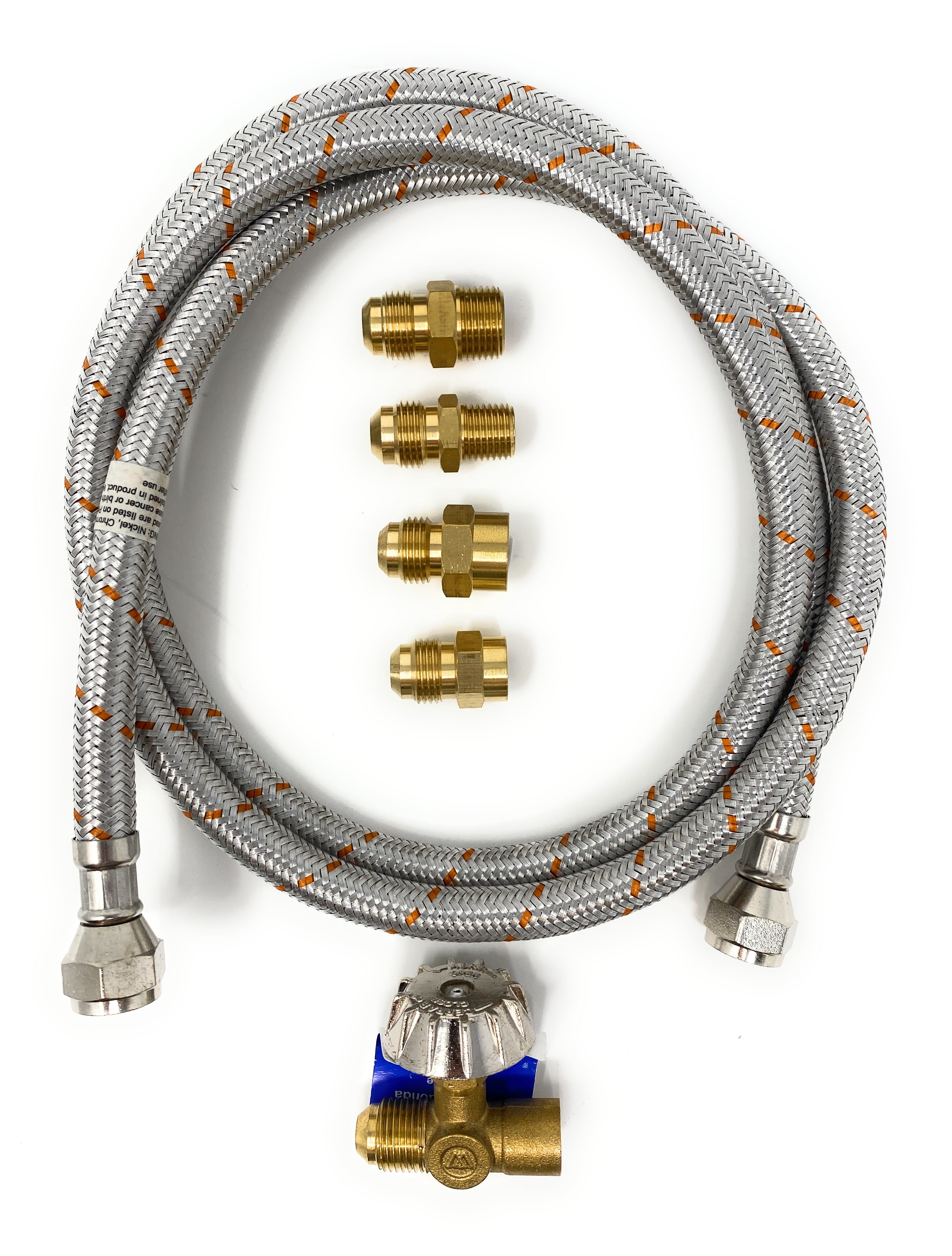 Madol Low Pressure Gas Connector Valve Kit Fits Most Gas Appliances ...