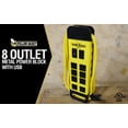 Yellow Jacket 5148 Yellow 8-Outlet Metal Power Block with 2.4A USB ...
