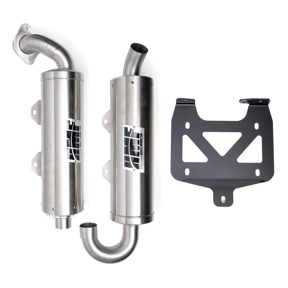 HMF Racing Stainless-Steel Titan-QS-Series Twin Loop Slip On Exhaust ...