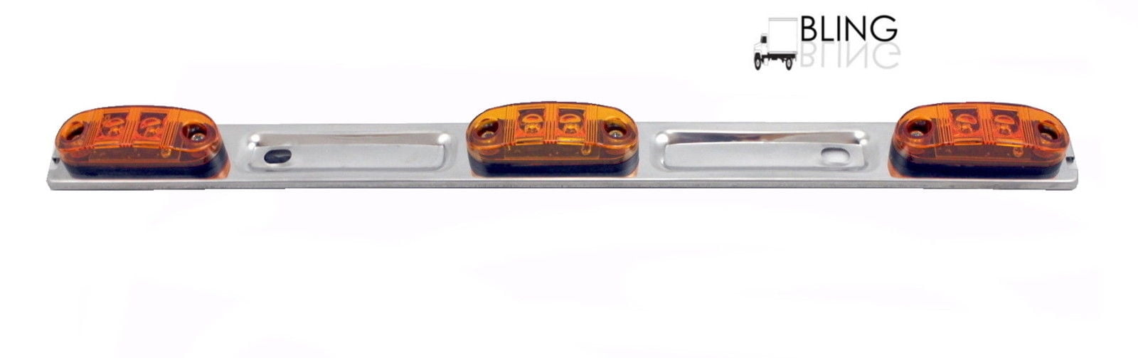 LED 16" Sealed Identification Amber Light Bar for Truck Trailers ...