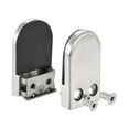 Stainless Steel Glass Clamp, Glass Clip Curved Back Round Glass Bracket ...