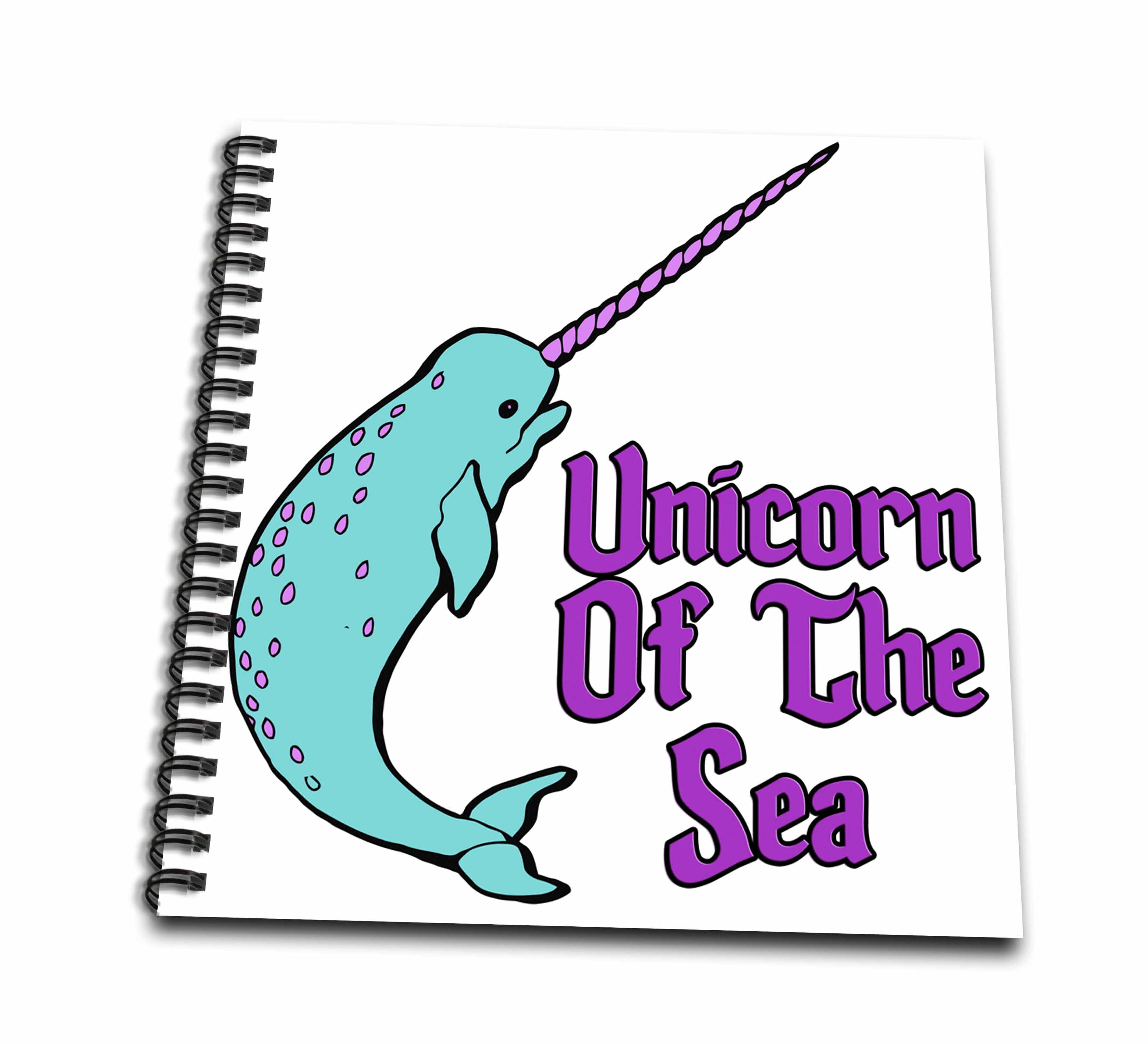 Funny Cute Narwhal Unicorn Of The Sea Fantasy Animal Design Drawing ...