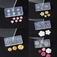 ANXPTIME 10PCS Silicone Nail Art Moulds Flower Nail Art Template Moulds ...