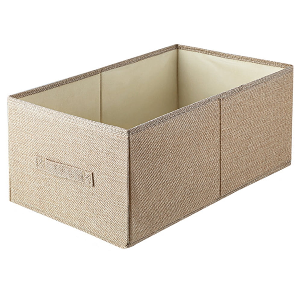 Collapsible Fabric Storage Box Fabric Clothes Container with Handles ...