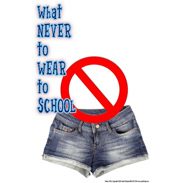 Youth Change Poster #201 Classroom Rules Poster Stops Dress Code ...