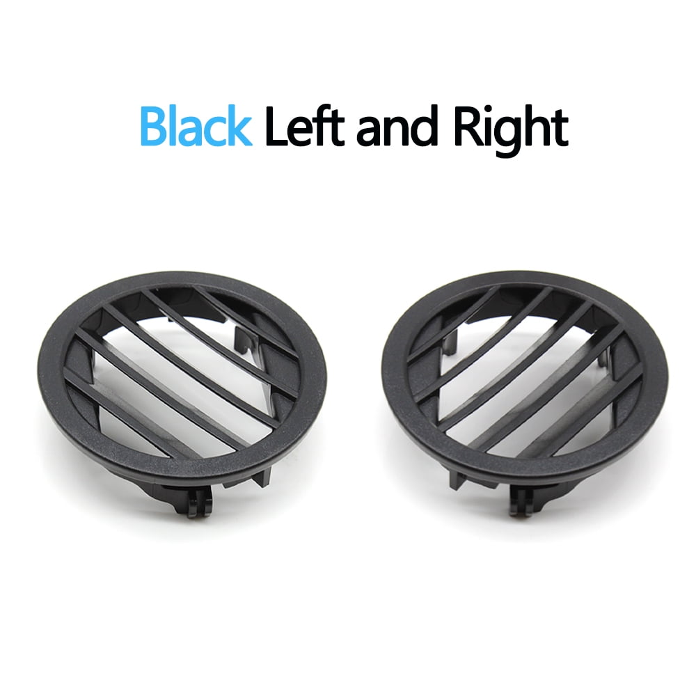 Partscollect 2 pcs Black Console Dashboard AC Air Vent Grille Cover ...