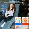 Back Massage Chair Pad with Heat, Imountek Chair Massager for Full Body ...