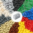 1x2 Bricks Bulk 450 Pieces Multicolored Classic Basic Parts Building ...