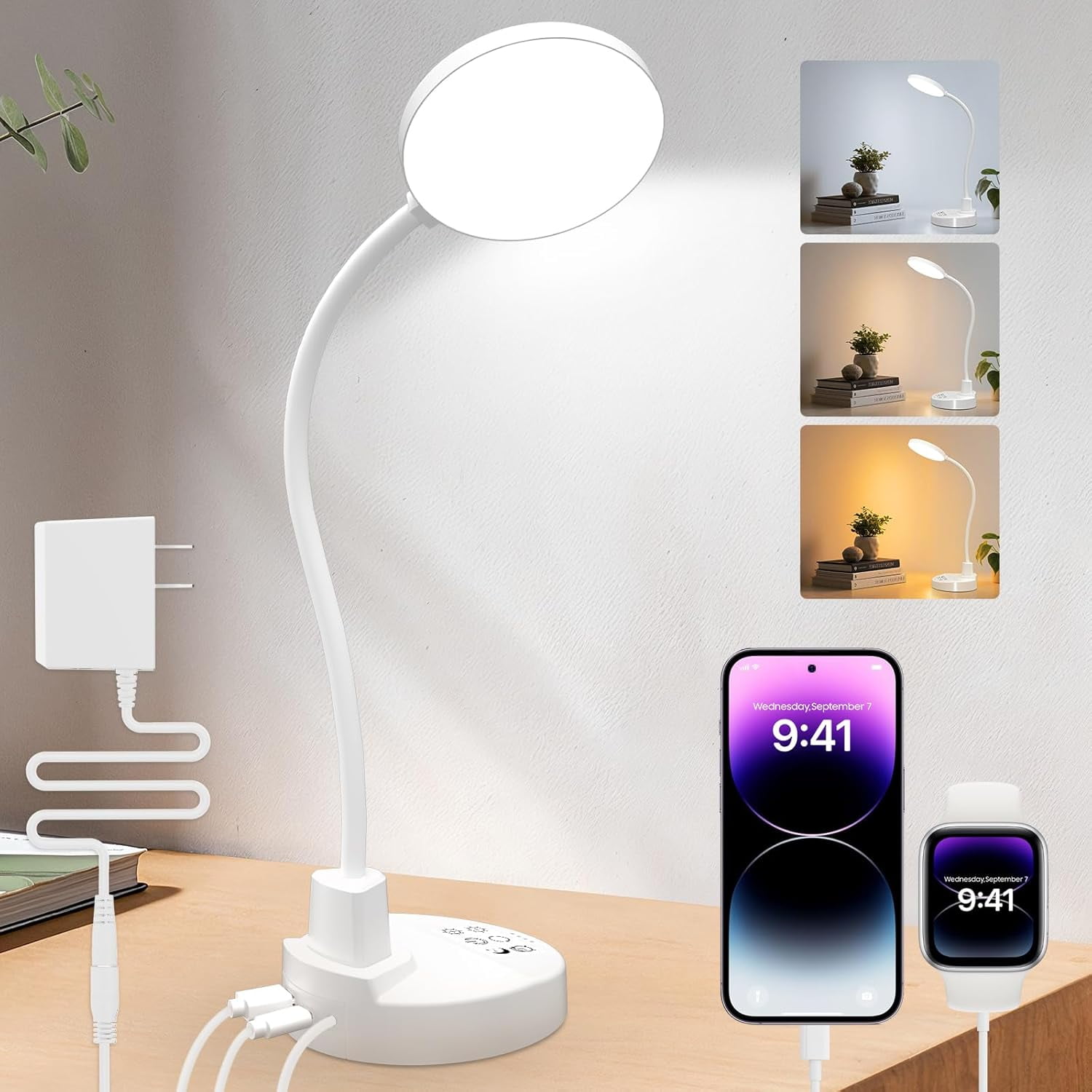 Click here for Unbranded 15w Led Desk Lamp With Usb Charging Port... prices