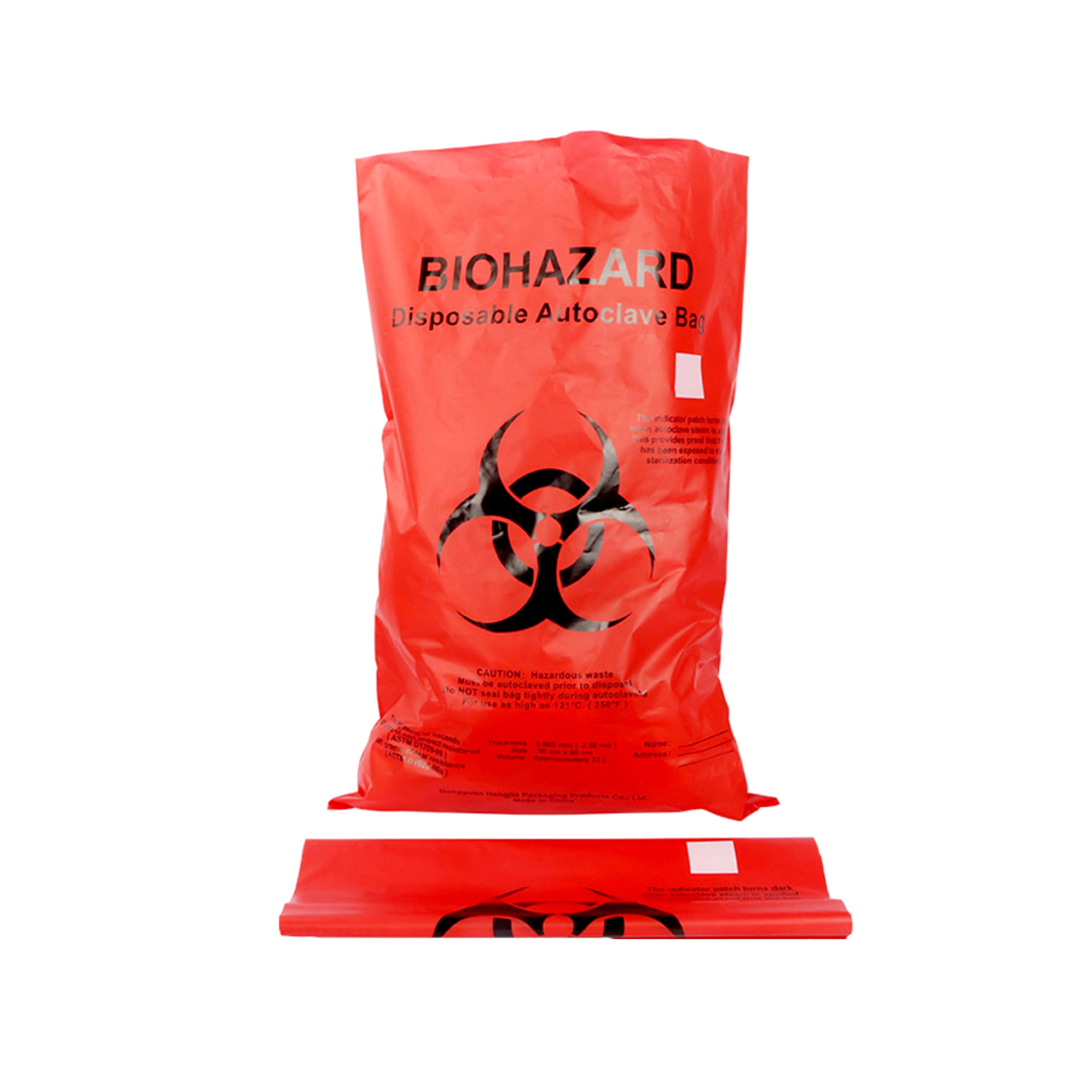 Red Biohazard Bags – Disposable Autoclave Bags for Medical – 14x20 ...