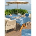 Blue Sky Rectangle Outdoor Tablecloth with Umbrella Hole Modern ...