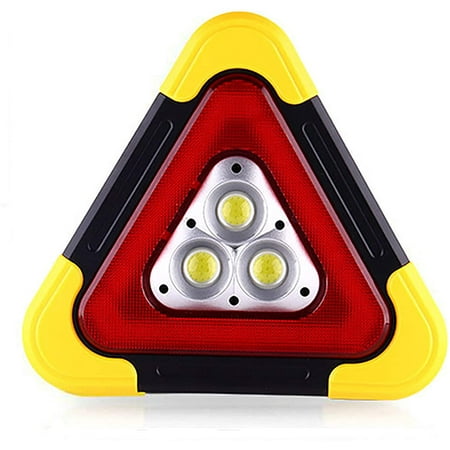 SICED Triangular Warning Sign Road Safety Breakdown Alarm Lamp, Dual ...