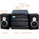 Trexonic 3-Speed Turntable With CD Player, Dual Cassette Player, BT, FM ...
