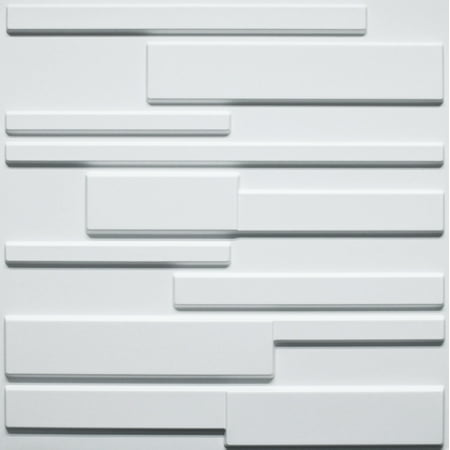 Dundee Deco 3D Wall Panels - Modern Bricks Paintable White PVC Wall ...