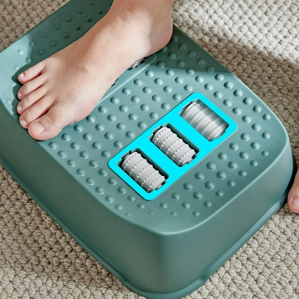 Foot Stool under Desk Footrest Leg Feet Support with Massage Roller ...