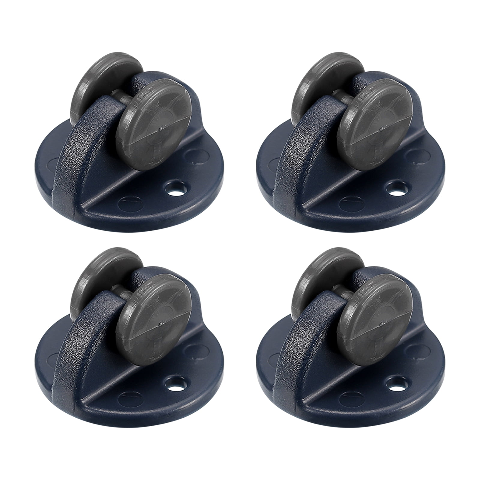 Uxcell Mini Caster Wheels, Plastic Paste Pulley for Trash Can ...