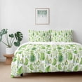 4 Pieces Duvet Cover California King Bedding Sets Spring Fern Pastoral ...