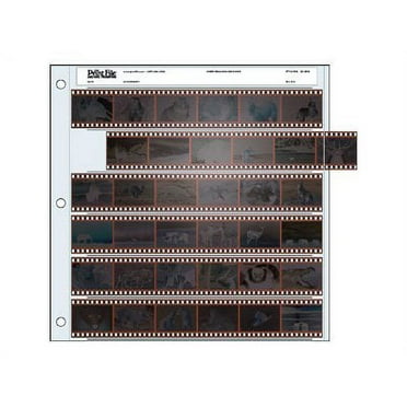 2 Packs Print File 35-7B 100 Storage Sheets for 35mm Film Negatives 7 ...