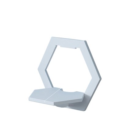 Hole-free Fan-shaped Shelf Wall Bedroom Mount Wall Partition Bedside ...