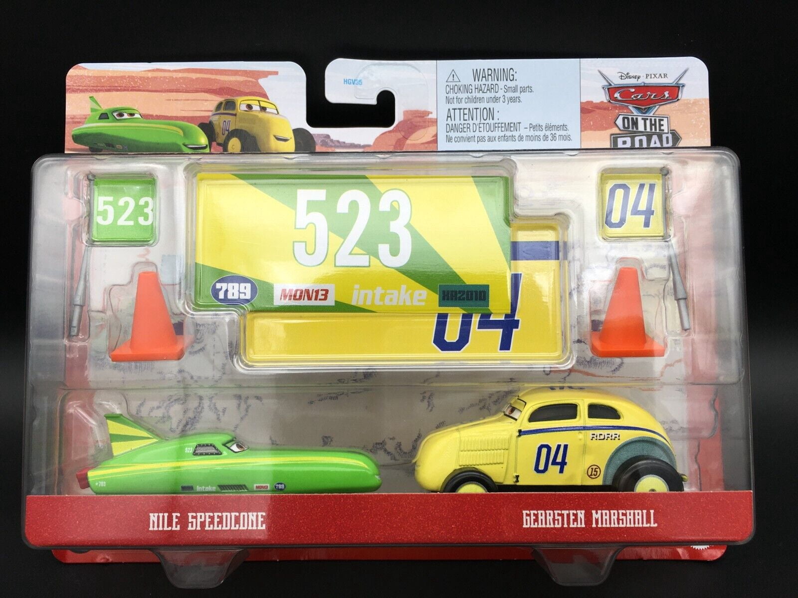 Disney Pixar Cars Nile Speedcone and Gearsten Marshall - Walmart.com