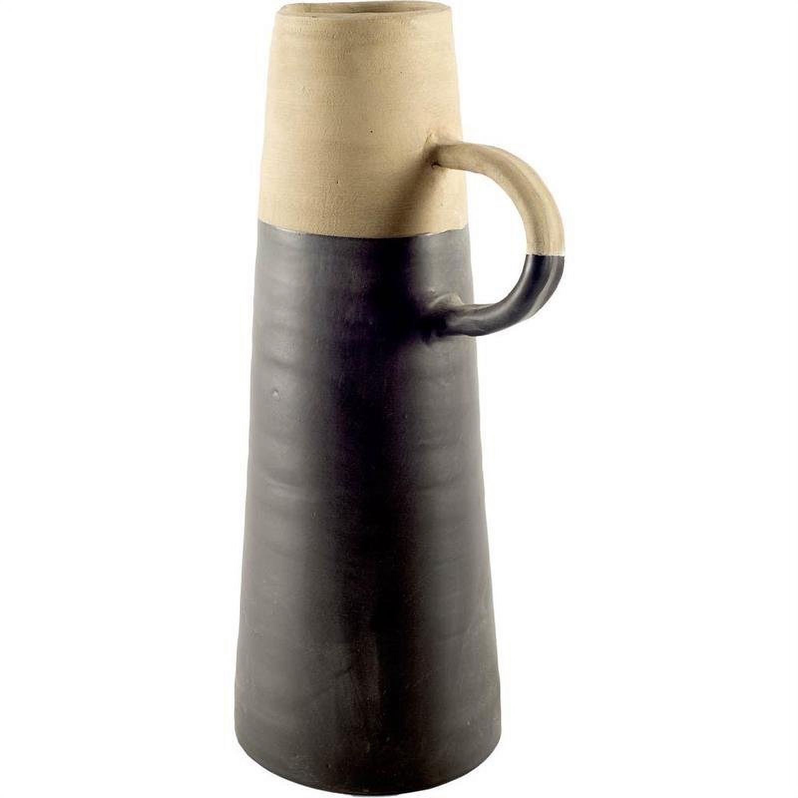 Mercana Garand III Large Two-Toned Black/Natural Ceramic Jug - Walmart.com