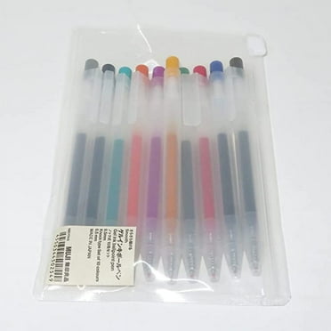 MUJI Gel Ink Ball Point Pen 0.5mm Black color 10pcs - Walmart.com