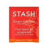 Stash Decaf Ginger Fire Chai Herbal Tea Bags, 18 Ct, 1.2 oz - Walmart.com