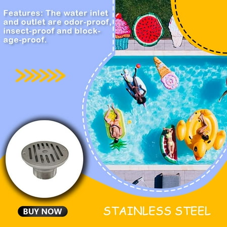 In-Ground Drain Anti-Clogging Filter Rustproof Main The water inlet ...