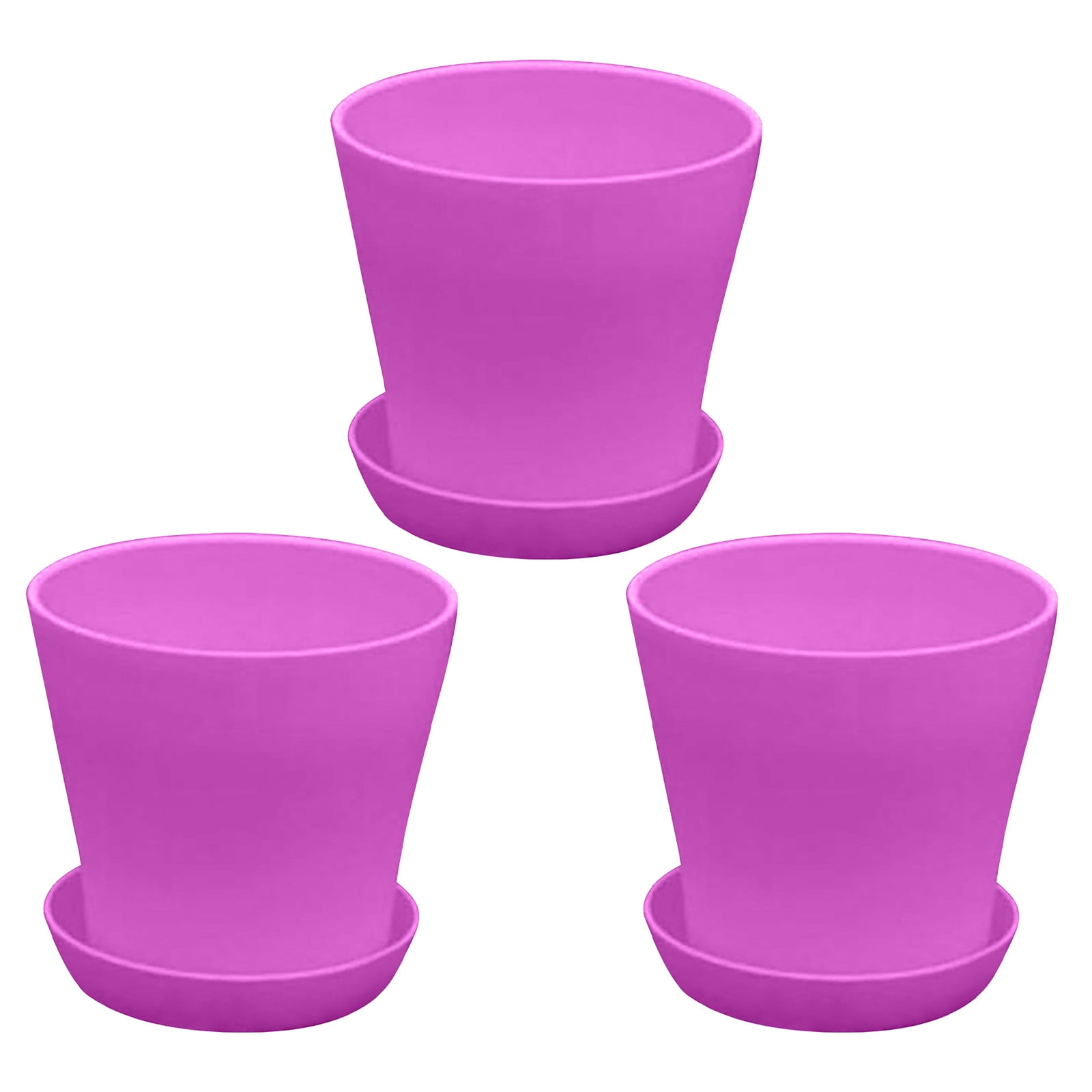 OAVQHLG3B 3PC Open Pot PP Resin Balcony Green Plant Gardening High ...