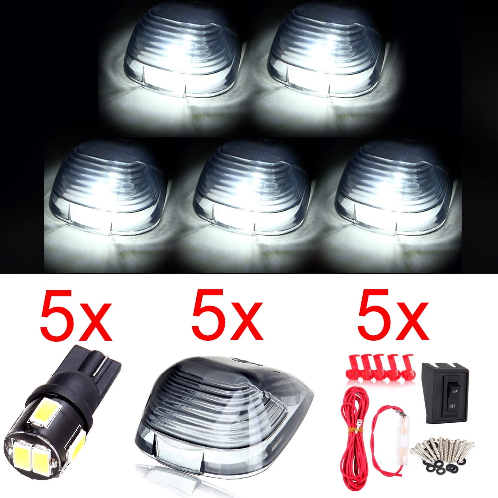 Scitoo T10 White 6-5730-SMD LED + Wiring Pack + 5Pcs Clearance Cab ...