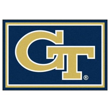 Fanmats Georgia Tech Logo Sports Traditional Area Rug, Black - Walmart.com