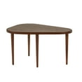 Weston Home Brno Wood Teardrop 3 Legs Nesting Coffee Tables, Walnut ...