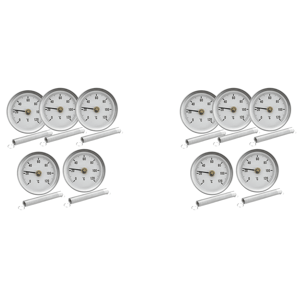 Click here for Geloo 63mm Pipe Clip-On Dial Thermometer Temperatu... prices