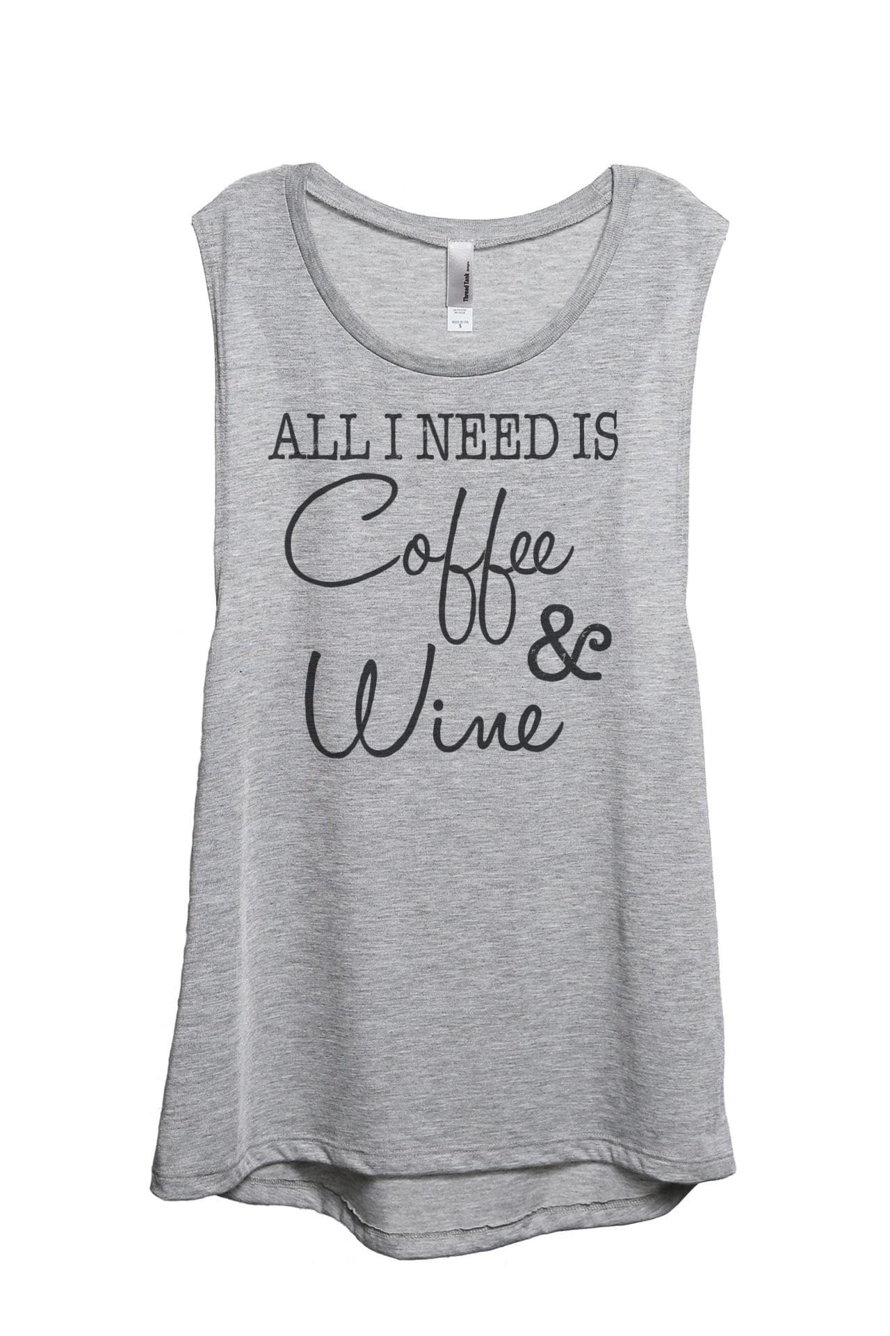 Thread Tank Designs - Coffee And Wine Women's Sleeveless Muscle Tank ...