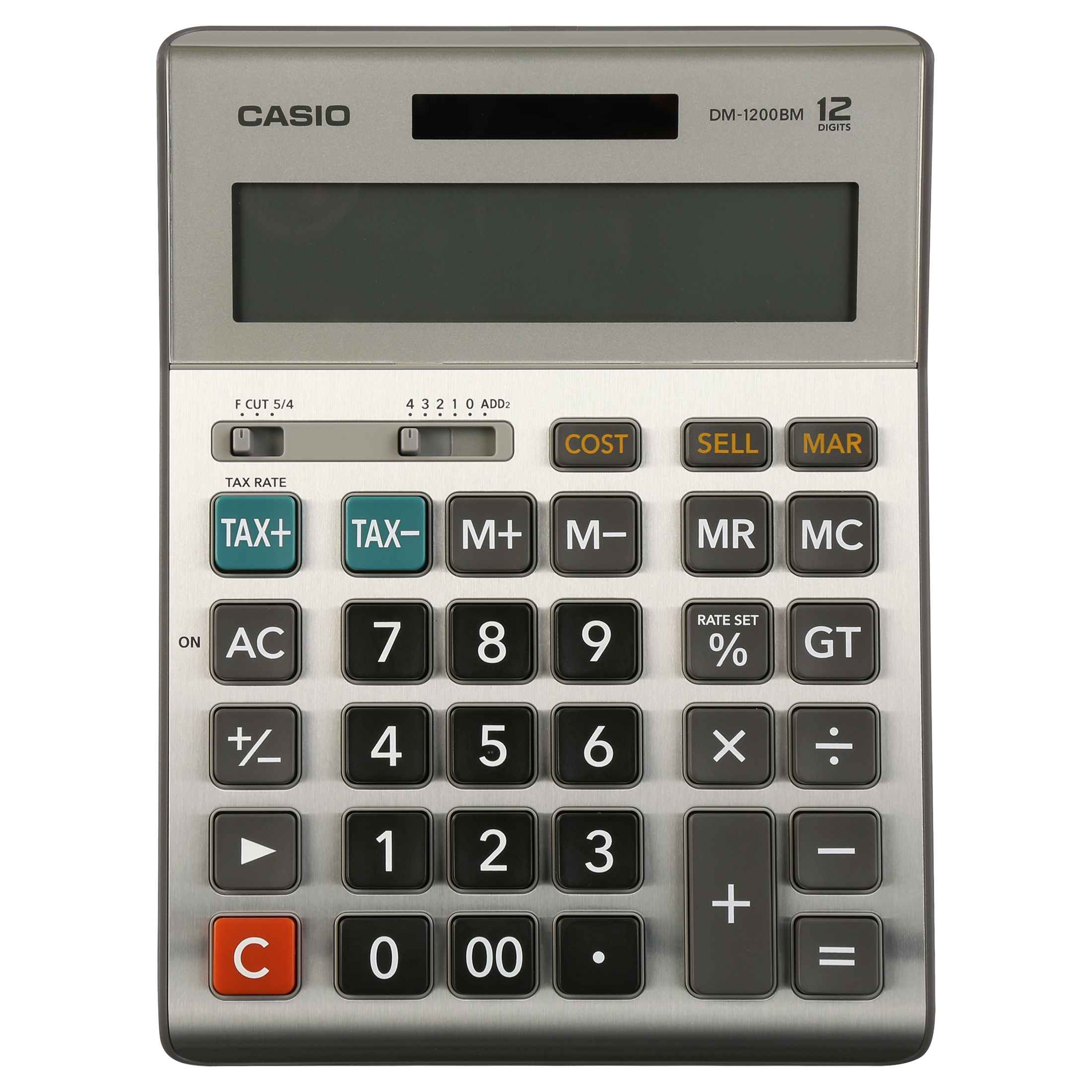 Casio DM 1200BM 12 Digit Desktop Calculator Gray Jordan Ubuy