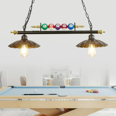 Ridgeyard 39" Iron 3Lights Billiard Ball Decoration Chandelier Island ...