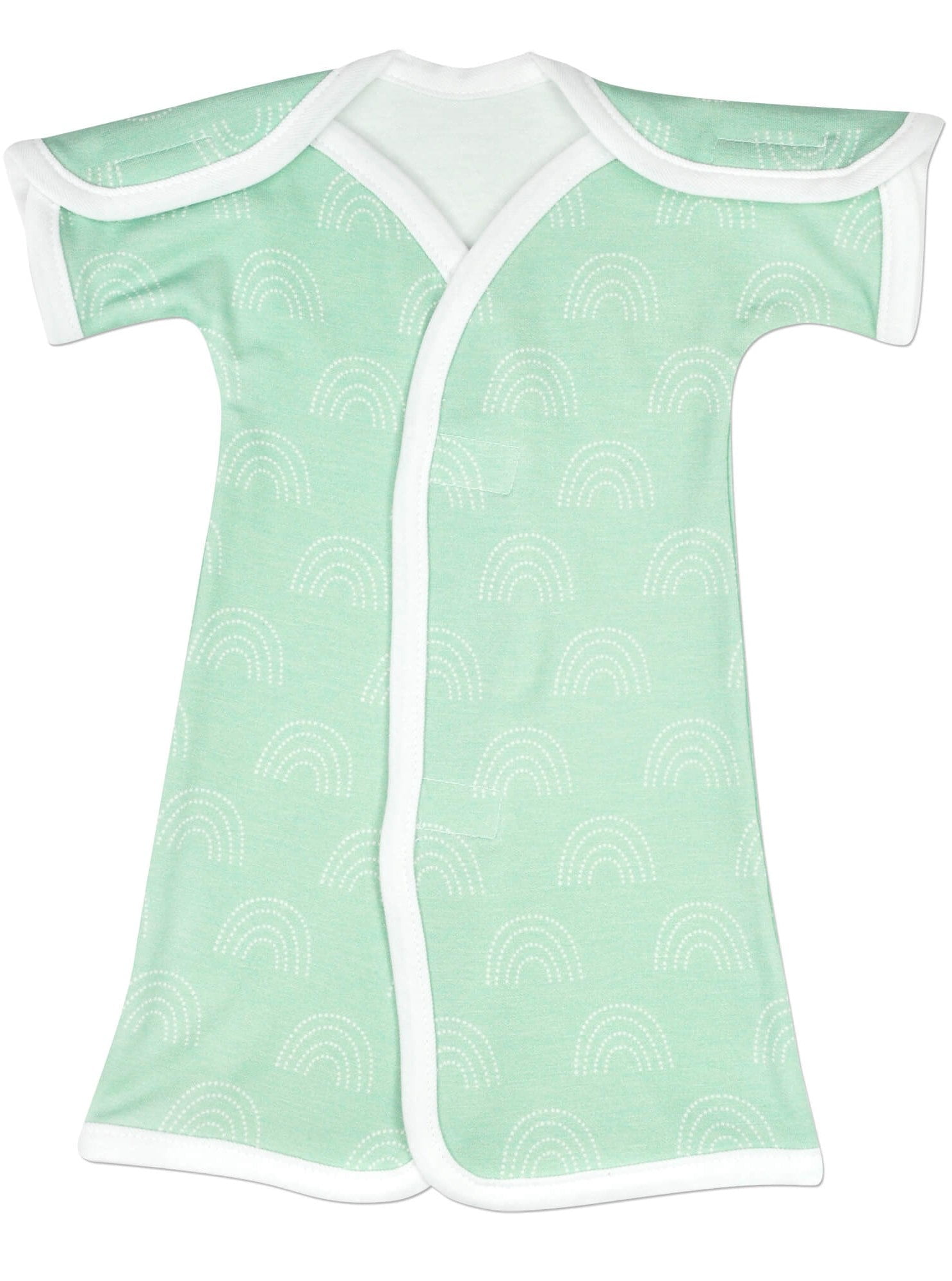 Perfectly Preemie Boy’s & Girl’s Open-Shoulder Bamboo NICU Gown ...