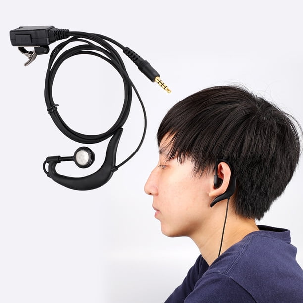 Earphone, 3.5mm PTT Ear Piece 360° Rotation Prevent Twisting For ...