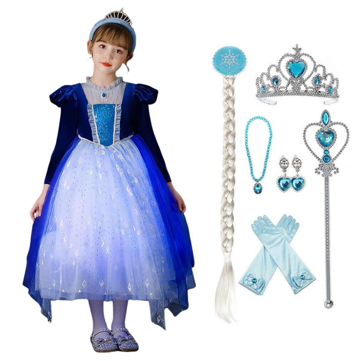 Click here for Kawell Elsa Costume For Girls Elsa Princess Dress... prices