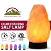 "Fanhao Himalayan Salt Lamp, Multicolor LED Light, USB, Remote, 5-6 ...