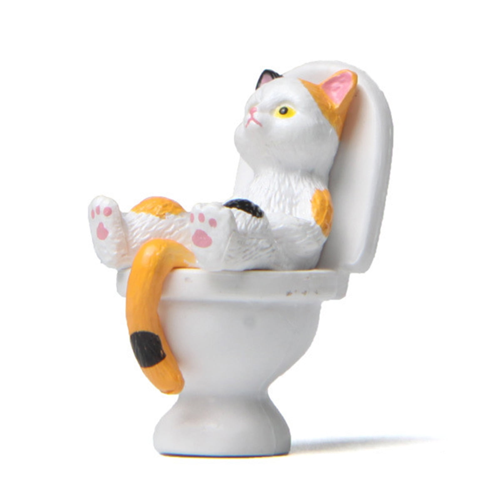 HEVIRGO Mini Cat Model High Simulation Vivid Expression Decoration ...