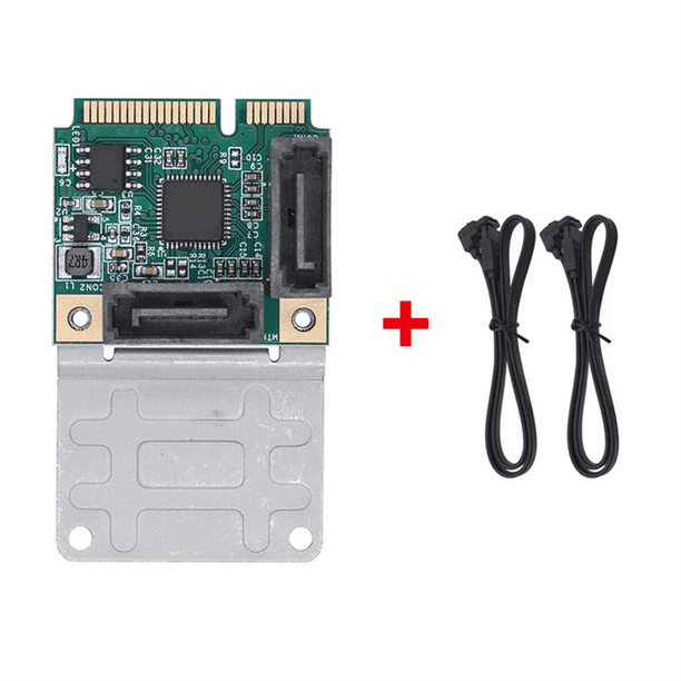 Mini PCI-E SATA 2 Puertos SATA III 6G Mini PCI Express Tarjeta Controladora SATA3.0 Mini PCI ...