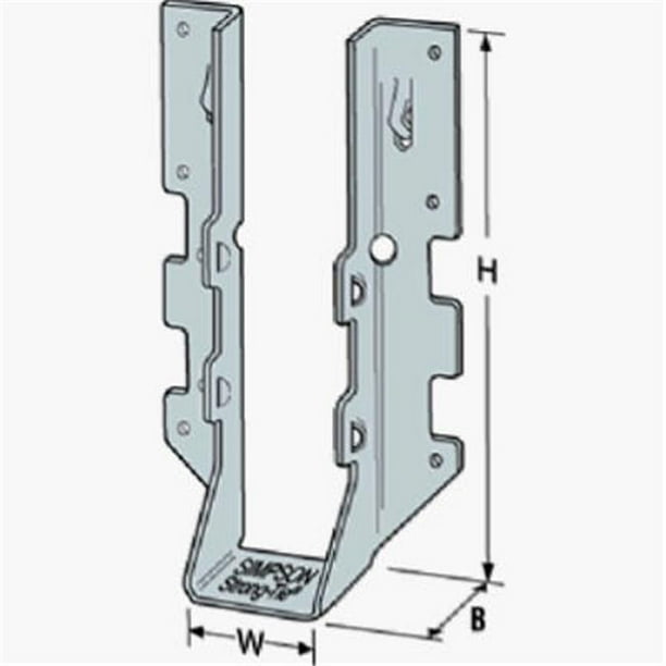 Simpson Strong Tie LUS210-3Z 2 x 10 in. Face Mount Joist Hanger, Triple ...