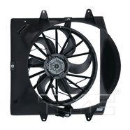 TYC 621160 Dual Radiator and Condenser Fan Assembly Fits 2008 Dodge ...